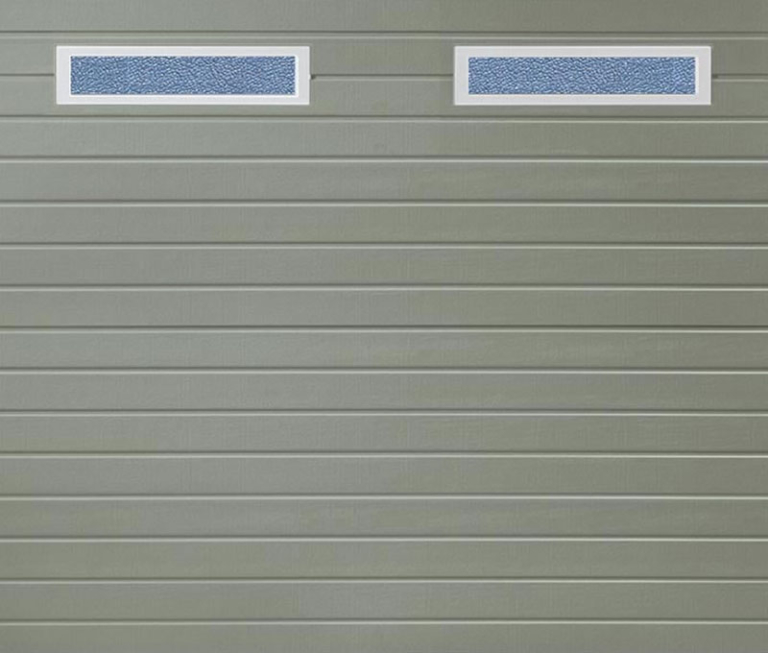 Linea Small Windows Sectional Garage Door - Spitfire Garage Doors